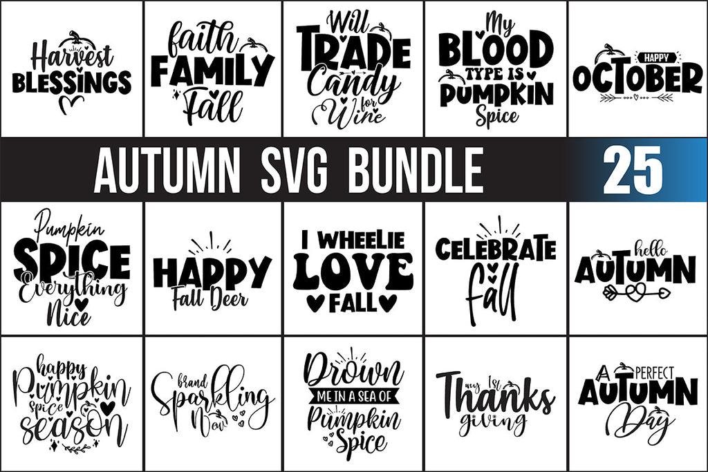 Autumn SVG Bundle - So Fontsy
