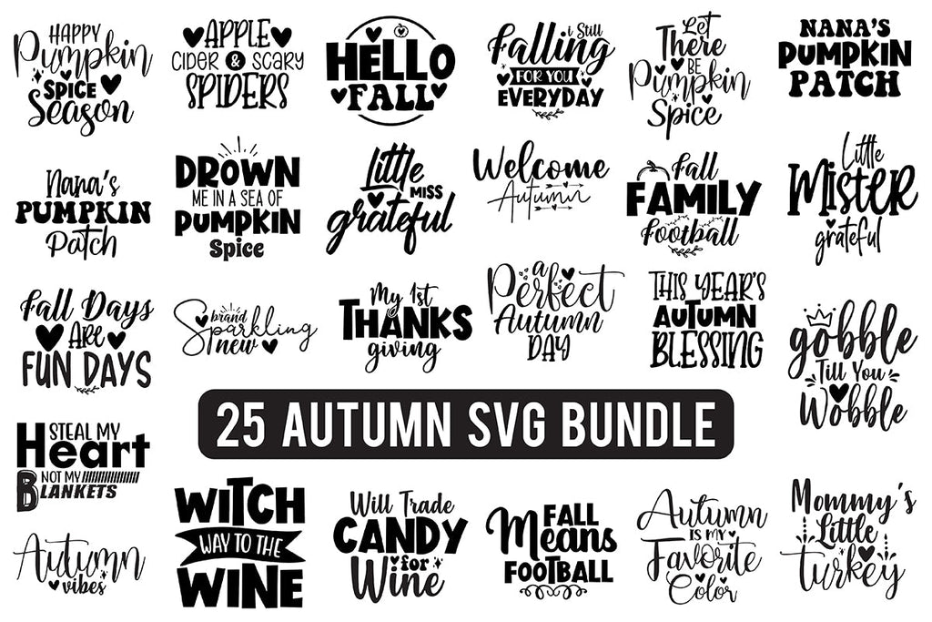 Autumn SVG Bundle - So Fontsy
