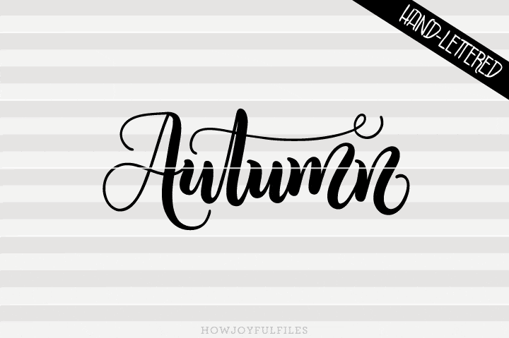 Autumn | SVG PNG PDF and DXF files - So Fontsy