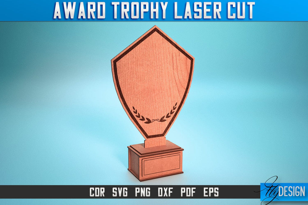 Award Trophy Laser Cut SVG | Award Trophy SVG Design | CNC Files - So ...