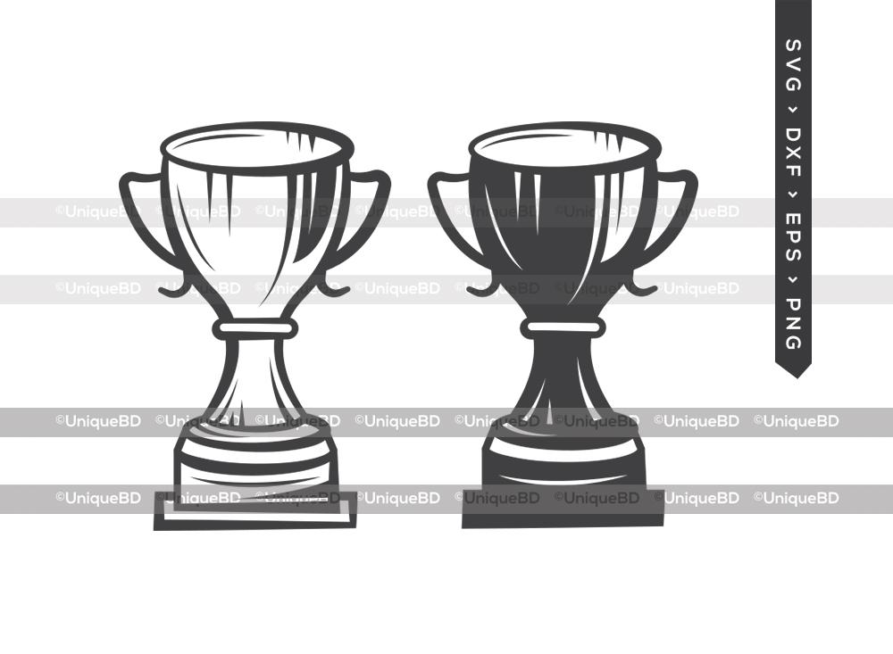 Award Trophy SVG Cut File | Award Trophies Svg | Winner Cup Svg ...