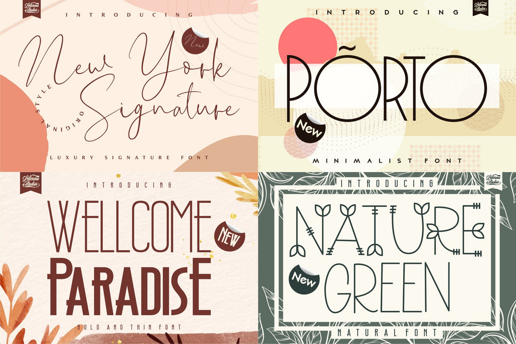 AWESOME BIG BUNDLE ALL COLLECTION - 54 Font Collection - So Fontsy