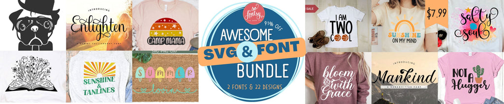 Awesome SVG and Font Bundle - So Fontsy