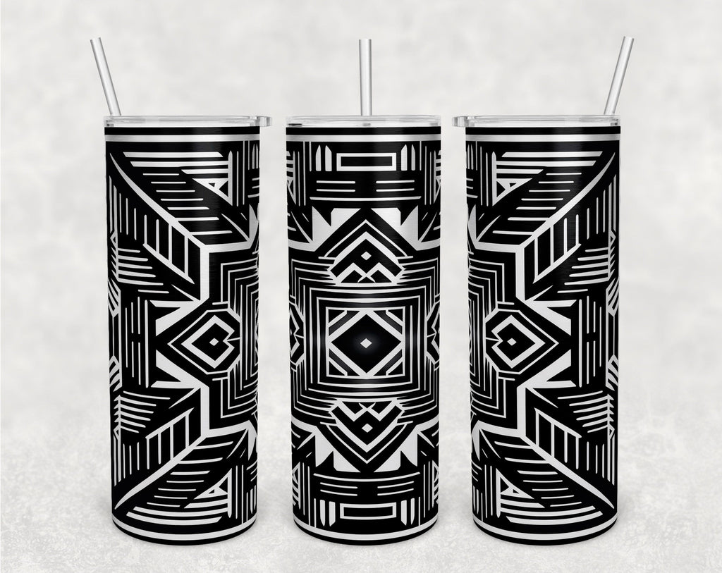 Aztec Pattern Tumbler Wraps Bundle, 20 Oz Skinny Tumbler Aztec ...