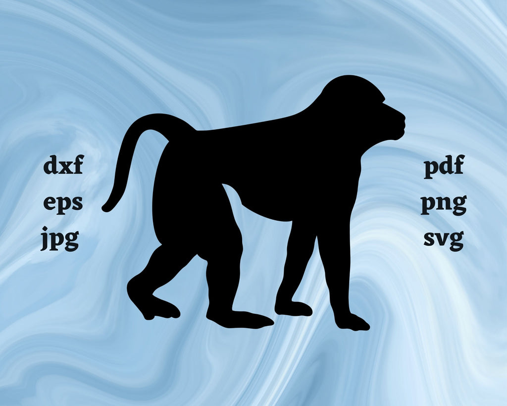 Baboon SVG Cut File - So Fontsy