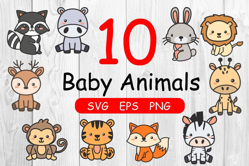 baby animals svg, eps, png - So Fontsy