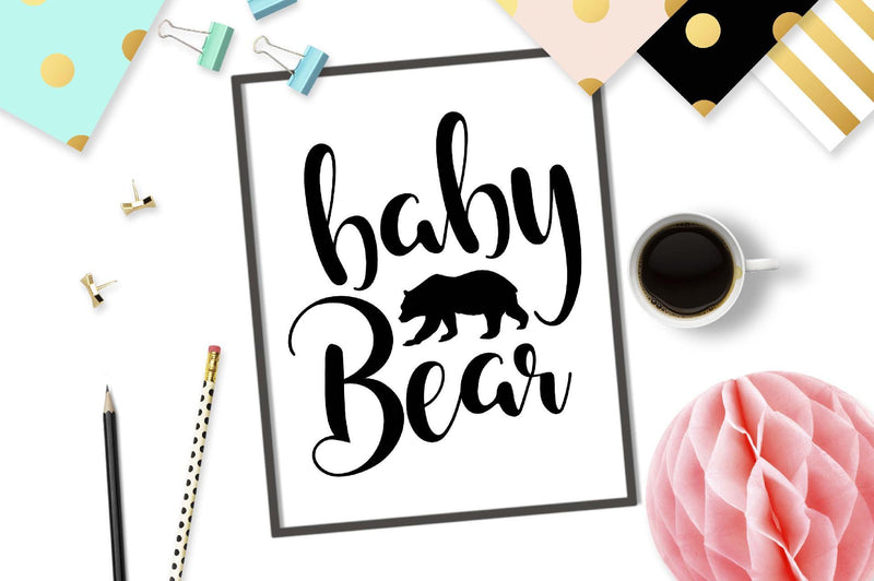 Baby Bear Cut file - So Fontsy