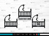 Baby Crib Monogram, Baby Crib Silhouette, Baby Crib SVG, Baby Svg ...