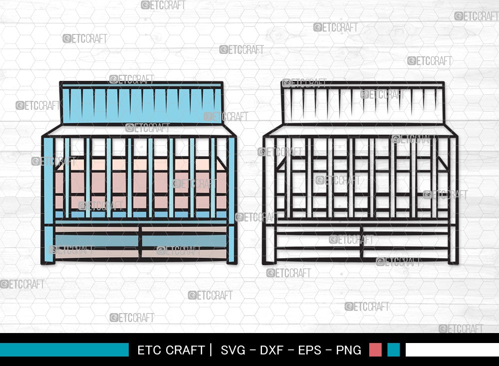 Baby Crib SVG Cut File | Baby Crib Svg | Baby Svg | Child Svg | Baby ...