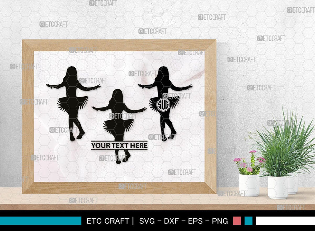 Baby Dance Monogram, Baby Dance Silhouette, Baby Dance SVG, Ballerina ...