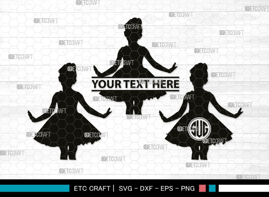 Baby Dance Monogram, Baby Dance Silhouette, Baby Dance SVG, Ballerina ...