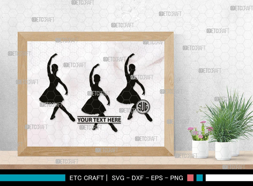 Baby Dance Monogram, Baby Dance Silhouette, Baby Dance SVG, Ballerina ...