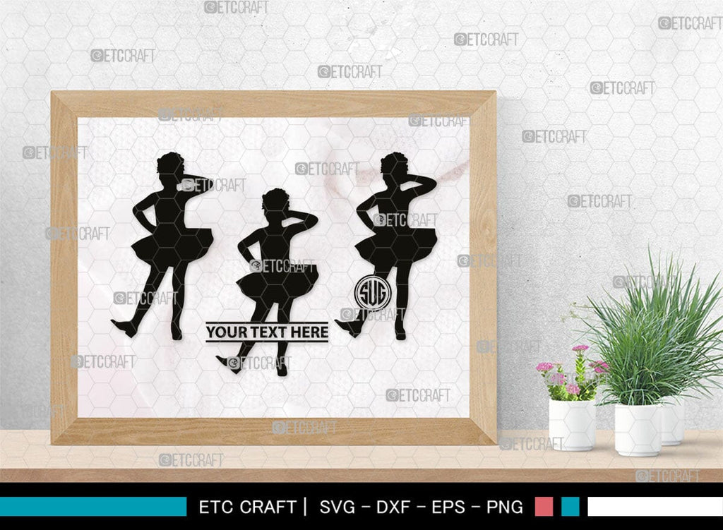 Baby Dance Monogram, Baby Dance Silhouette, Baby Dance SVG, Ballerina ...