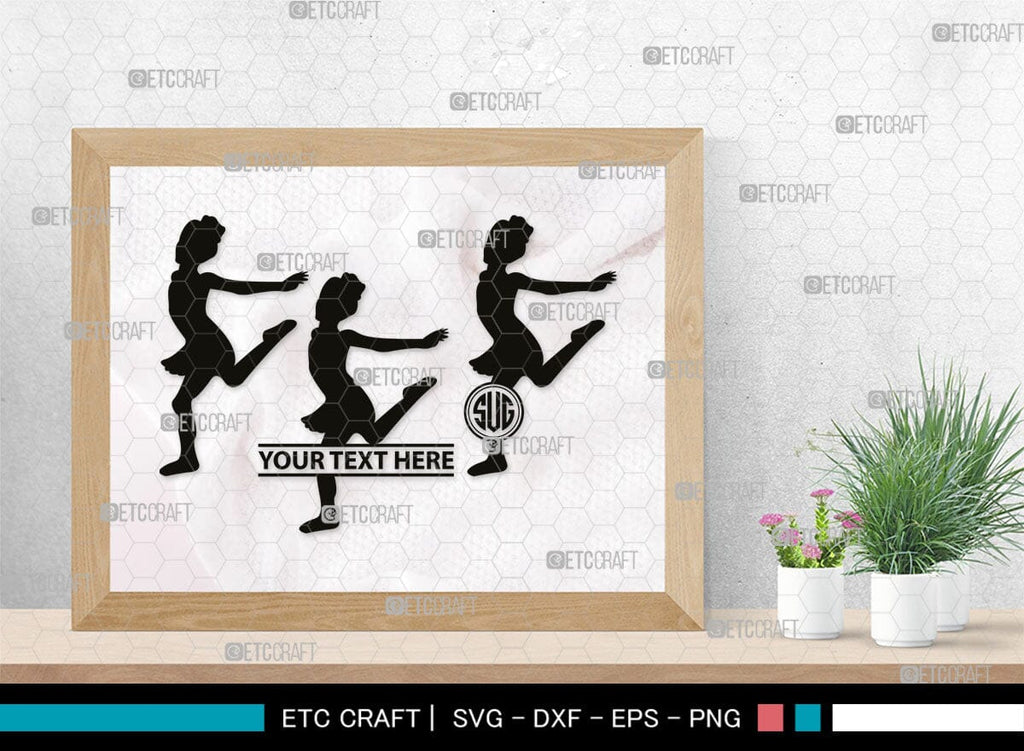 Baby Dance Monogram, Baby Dance Silhouette, Baby Dance SVG, Ballerina ...