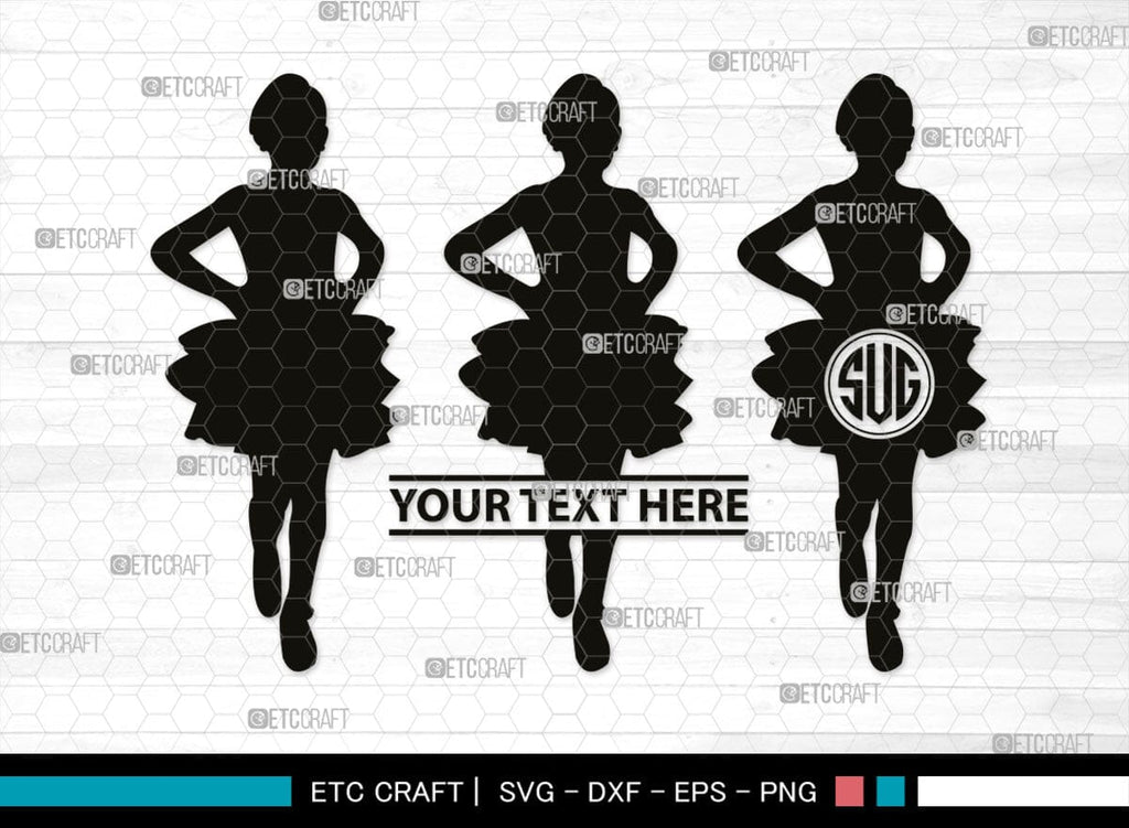 Baby Dance Monogram, Baby Dance Silhouette, Baby Dance SVG, Ballerina ...