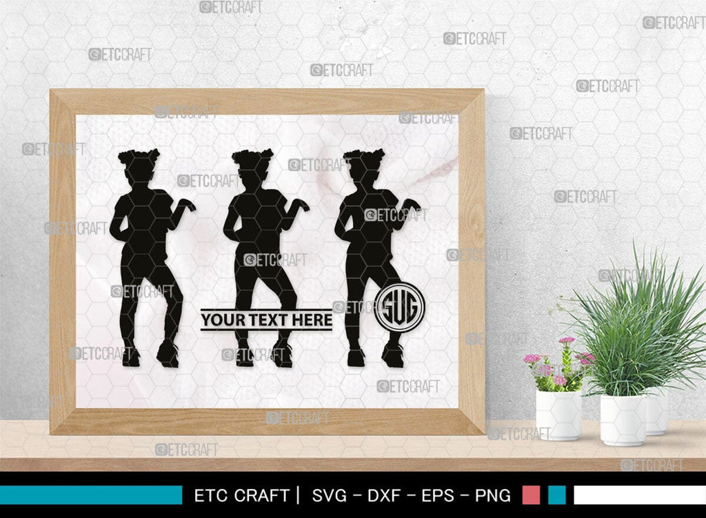 Baby Dance Monogram, Baby Dance Silhouette, Baby Dance SVG, Ballerina ...
