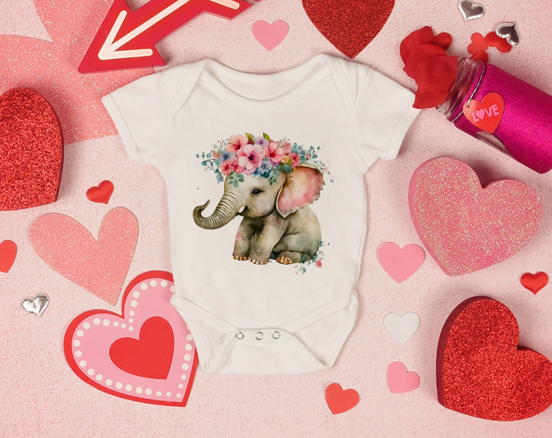 Baby Elephant Clipart Bundle, 6 Designs, Little Elephant PNG Files ...