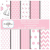 Baby Elephant with Balloons Digital Pattern Paper Pack (Pink) - So Fontsy