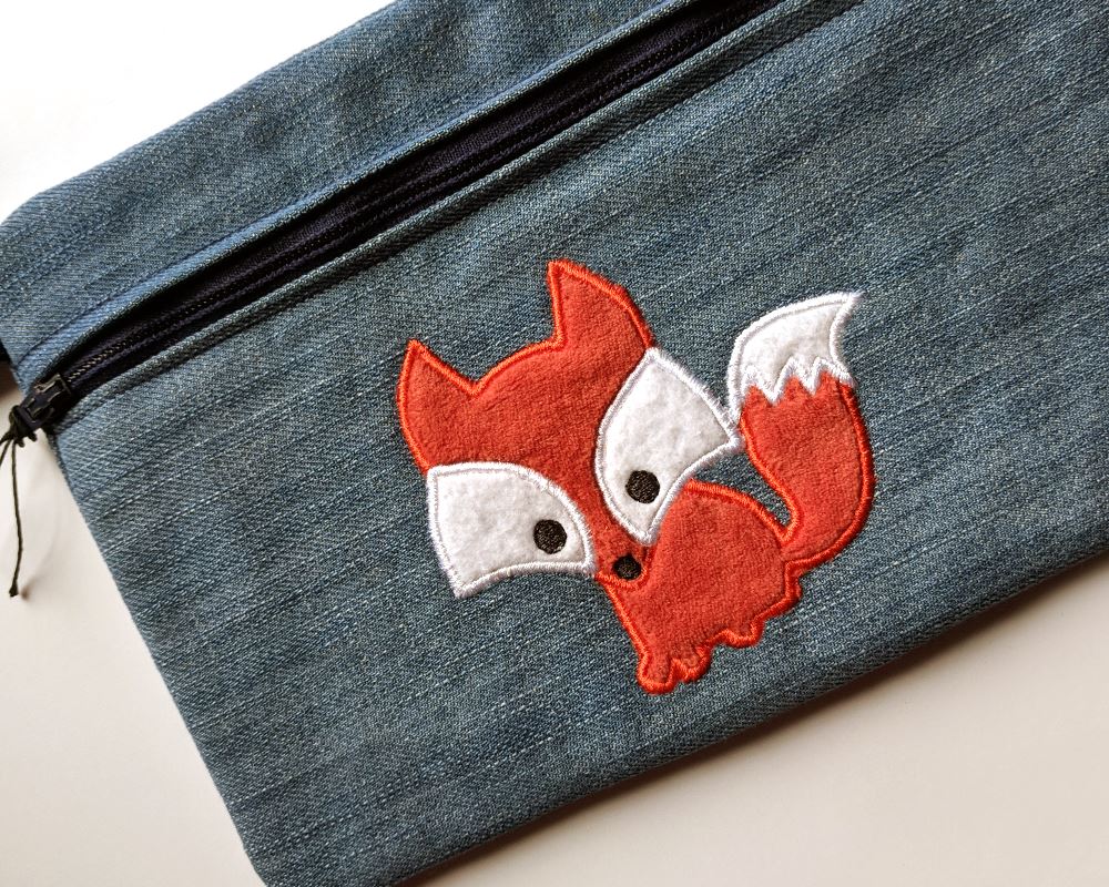Baby Fox Applique Embroidery Design - So Fontsy