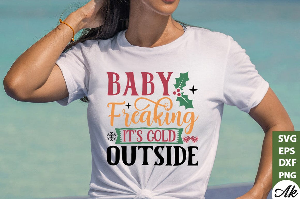 Baby freaking it's cold outside SVG - So Fontsy