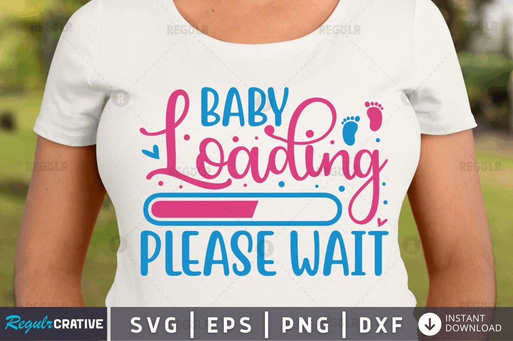 Baby loading please wait SVG - So Fontsy