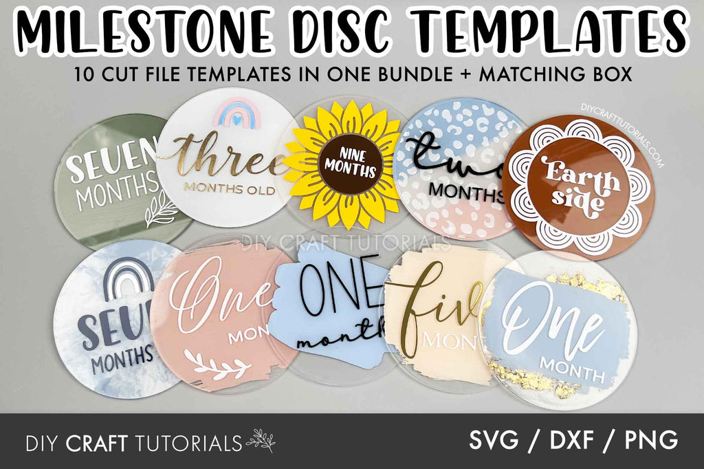 Baby Milestone Disc SVG - So Fontsy