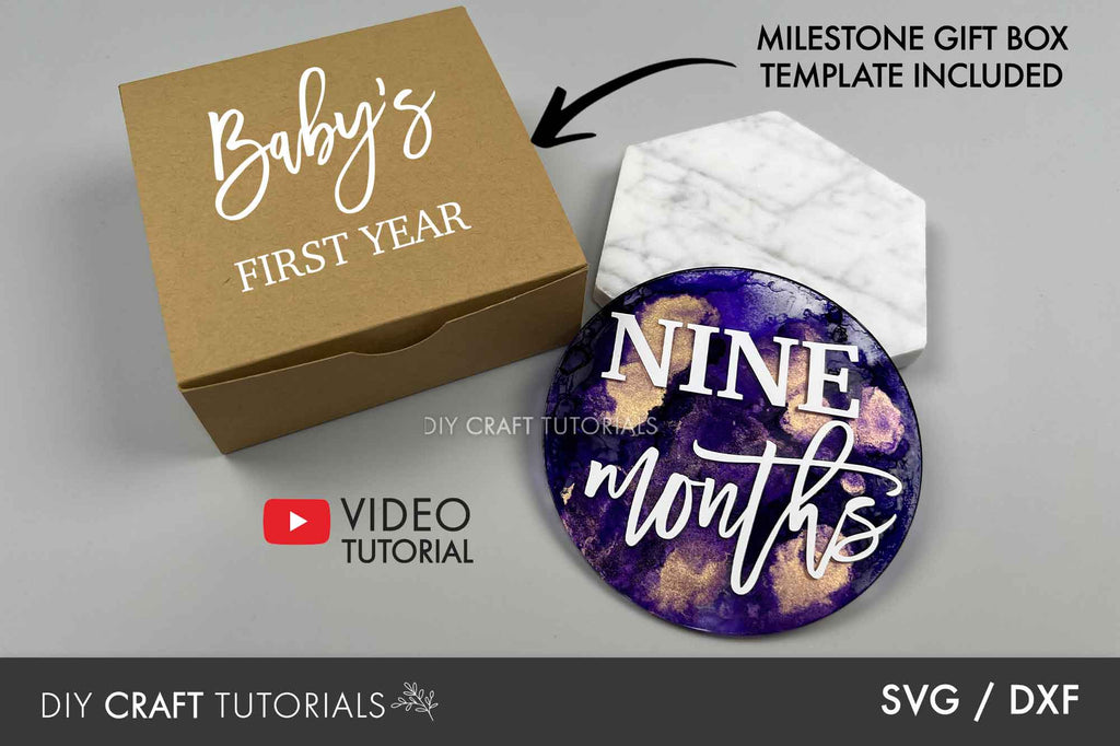 Baby Milestone Disc SVG - So Fontsy