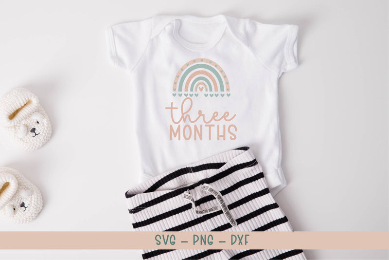 Baby Months SVG Bundle- Baby Milestone SVG Bundle - So Fontsy