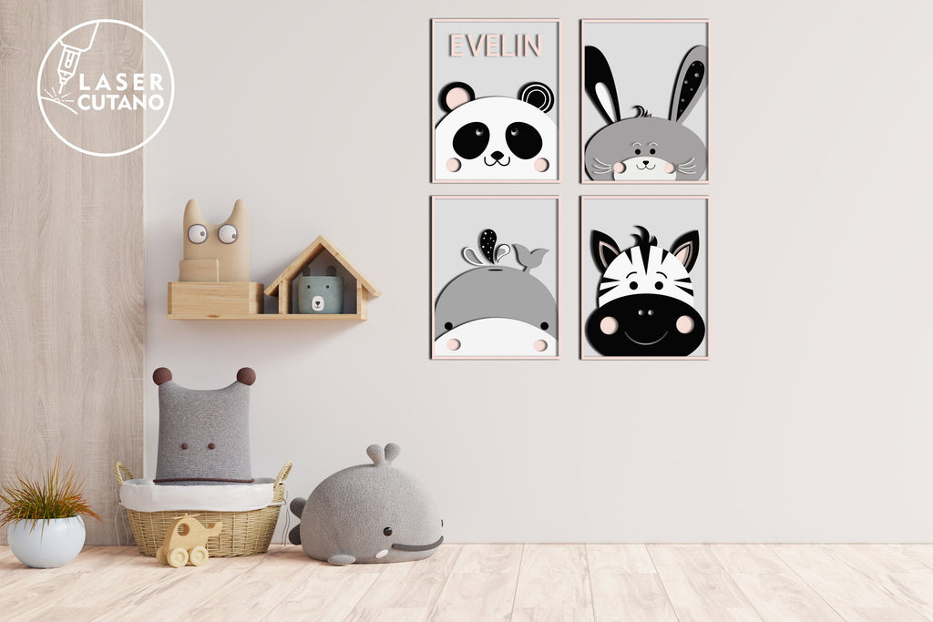 BABY NAME SIGN Bundle Multilayer Laser Cut Files, Mandala, Sign SVG, 3D ...