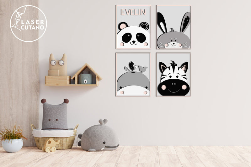 BABY NAME SIGN Bundle Multilayer Laser Cut Files, Mandala, Sign SVG, 3D ...