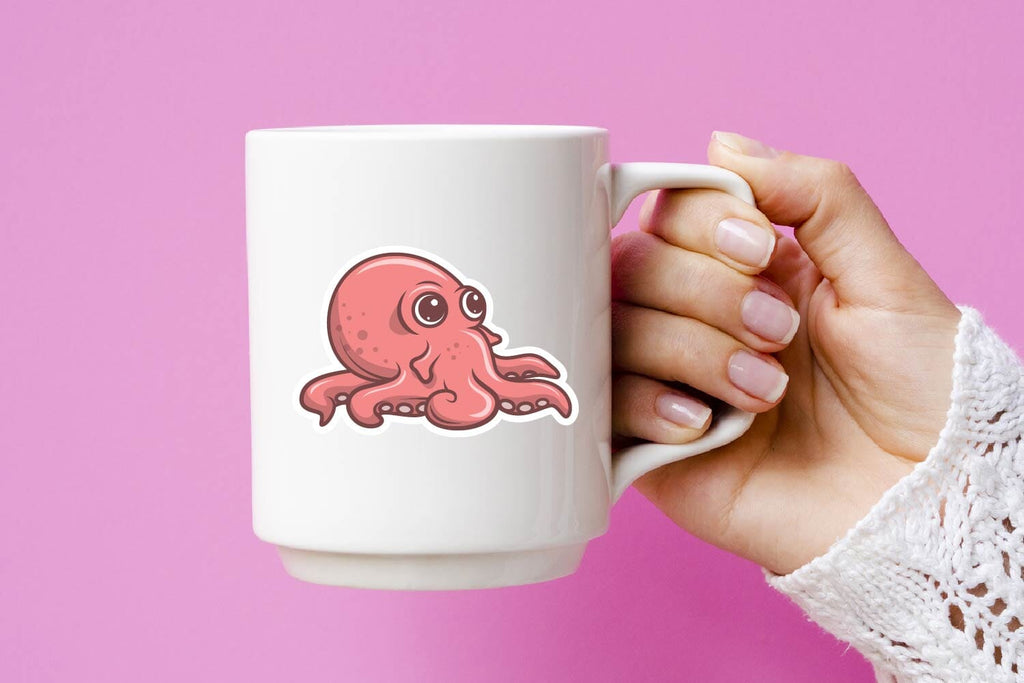 Baby Octopus sticker printable clipart - So Fontsy