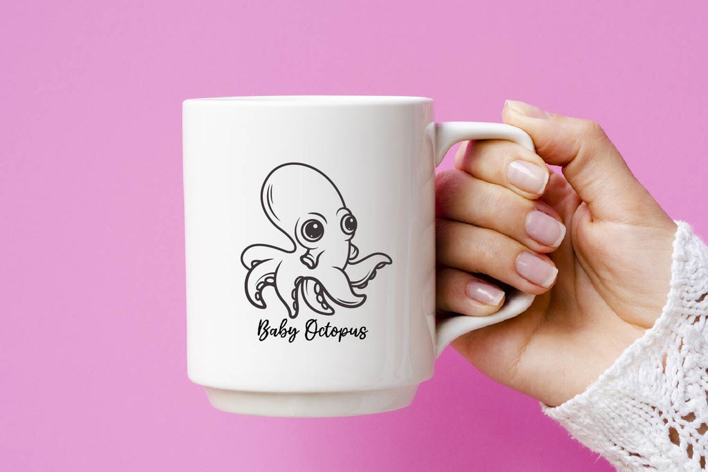 Baby Octopus svg clipart - So Fontsy