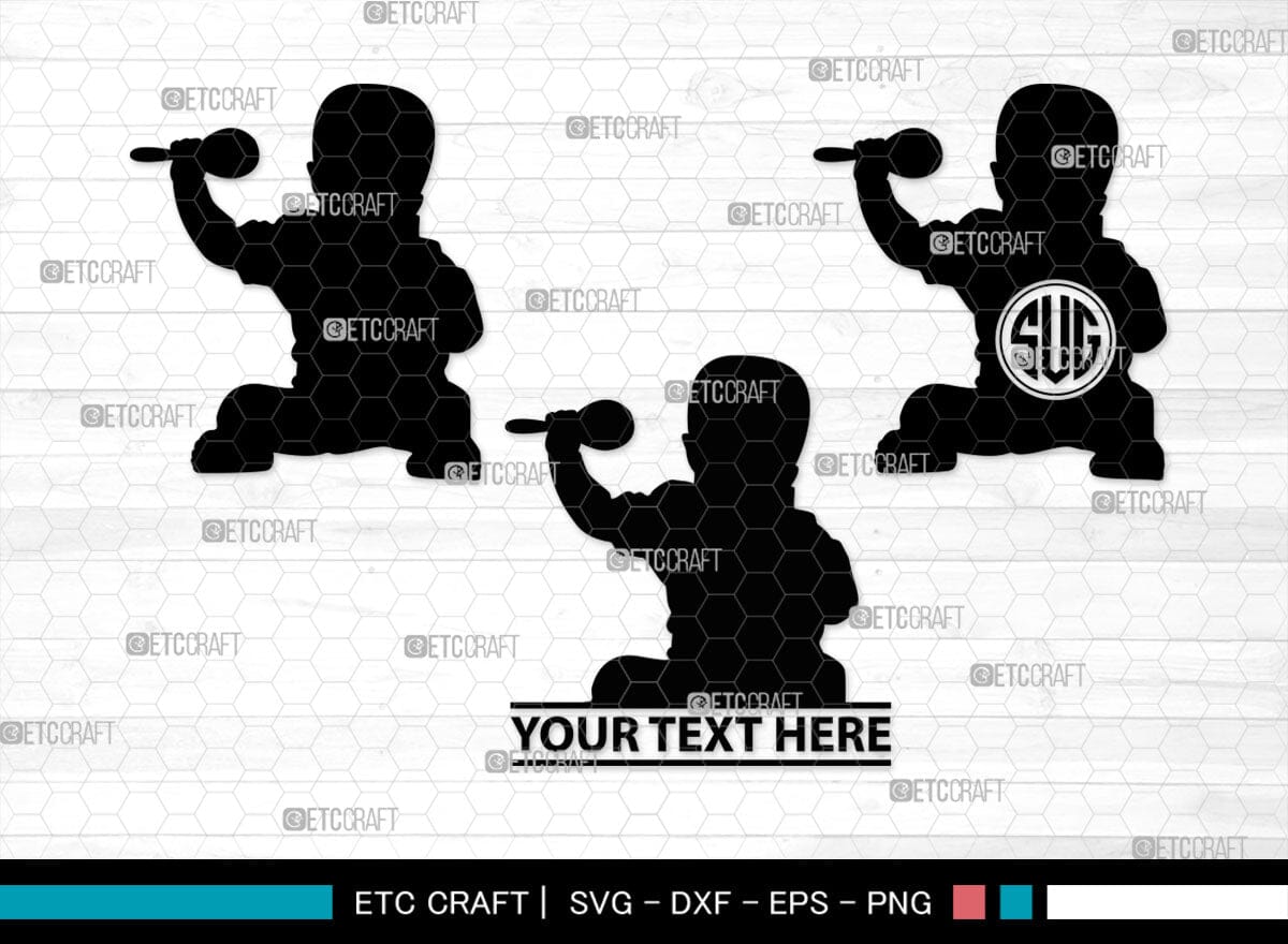 Baby Playing Monogram, Baby Playing Silhouette, Baby Playing SVG, Kids ...