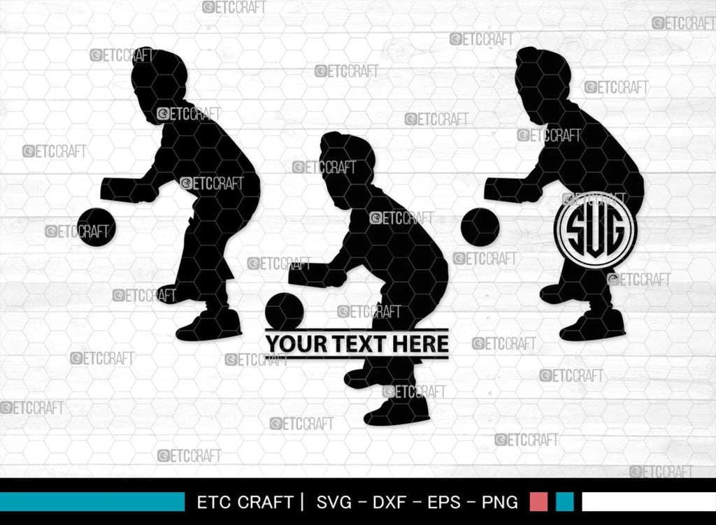 Baby Playing Monogram, Baby Playing Silhouette, Baby Playing SVG, Kids ...