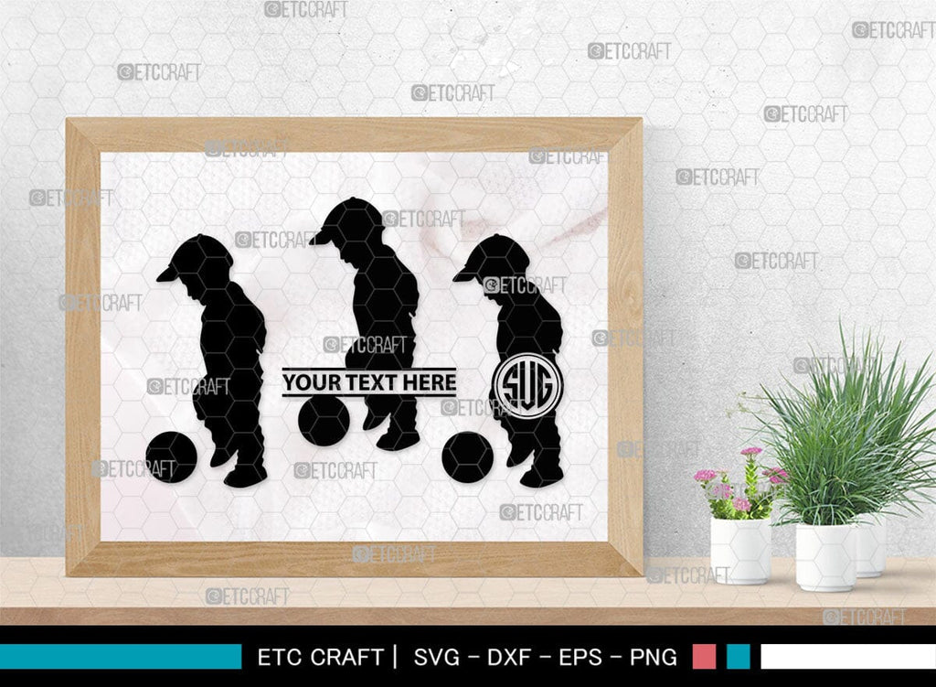 Baby Playing Monogram, Baby Playing Silhouette, Baby Playing SVG, Kids ...