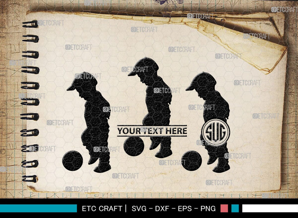 Baby Playing Monogram, Baby Playing Silhouette, Baby Playing SVG, Kids ...