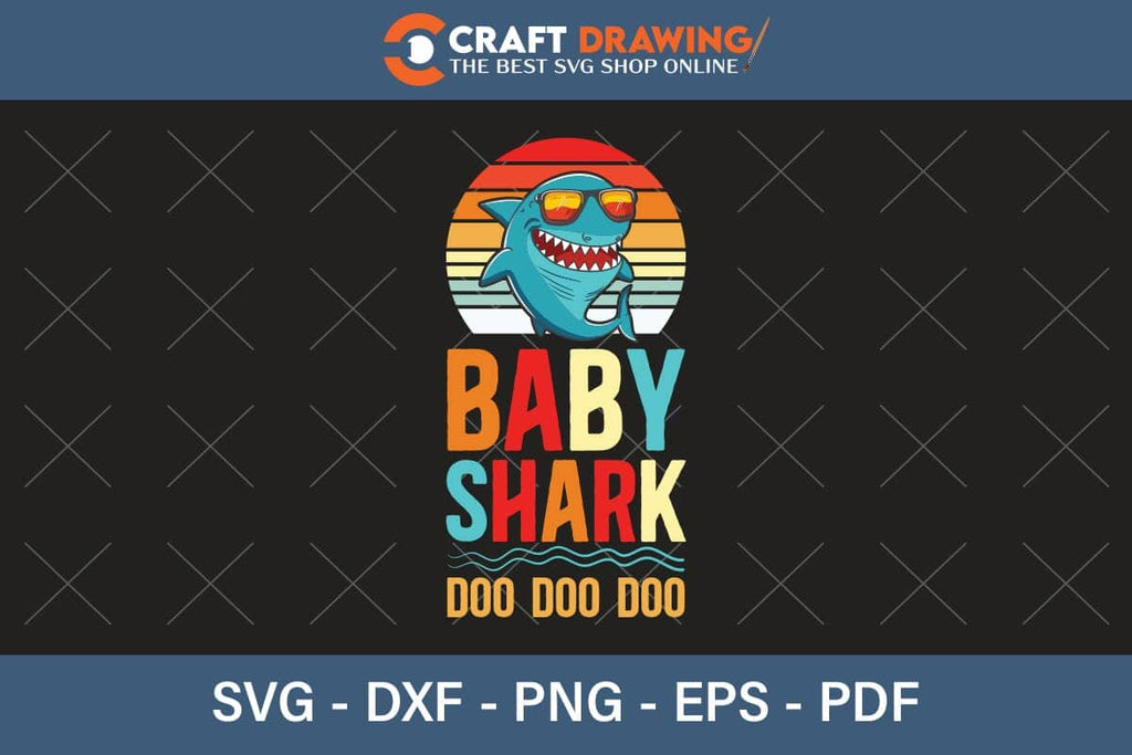 Baby Shark Doo Doo Doo Funny svg Files for Cricut Cousin Baby shark ...