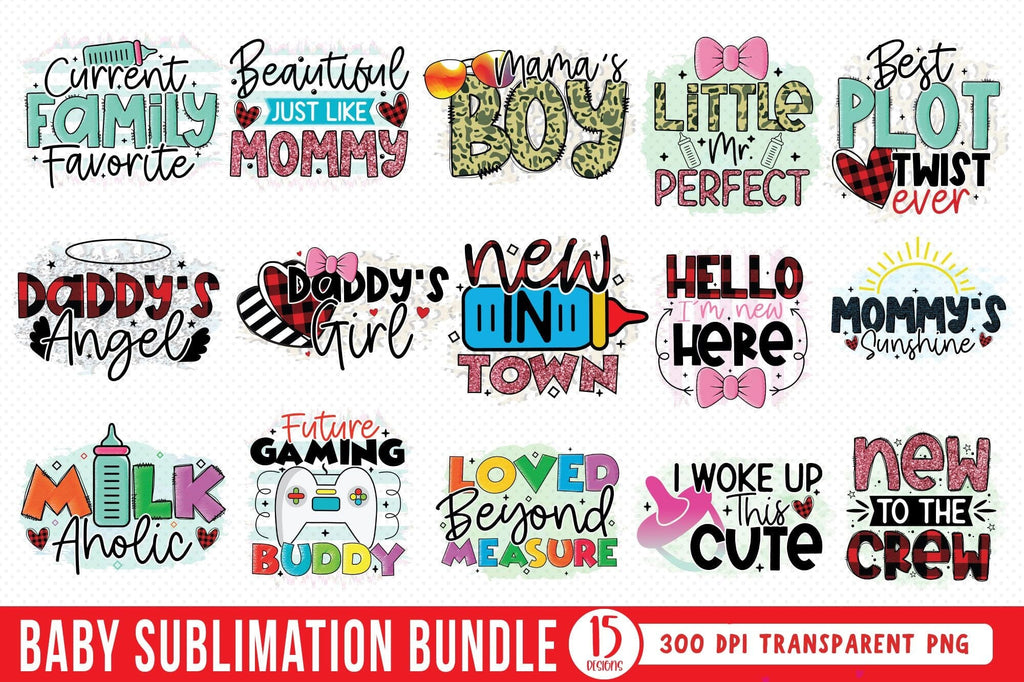 Baby Sublimation Bundle - So Fontsy