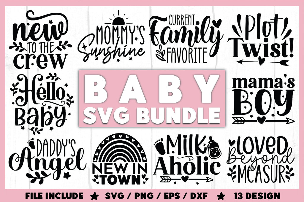 Baby SVG Bundle - So Fontsy