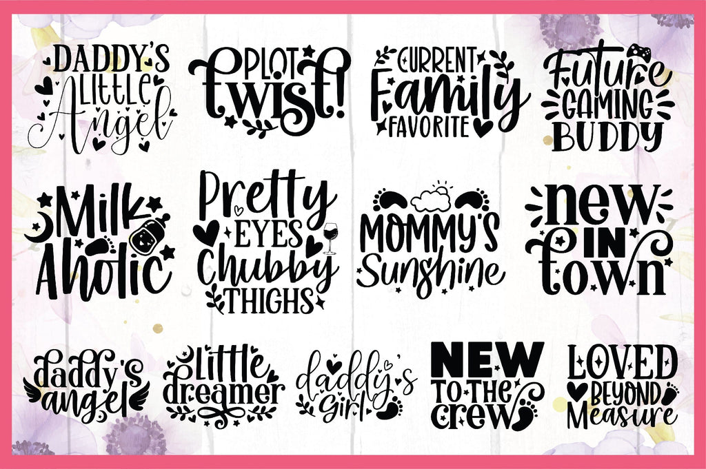 Baby SVG Bundle - So Fontsy