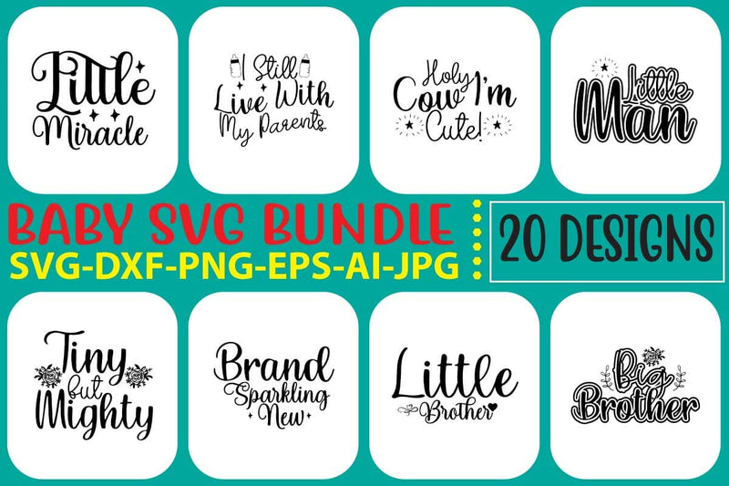 Baby SVG Bundle - So Fontsy