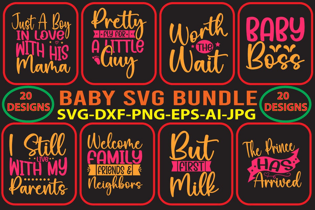 Baby SVG Bundle - So Fontsy