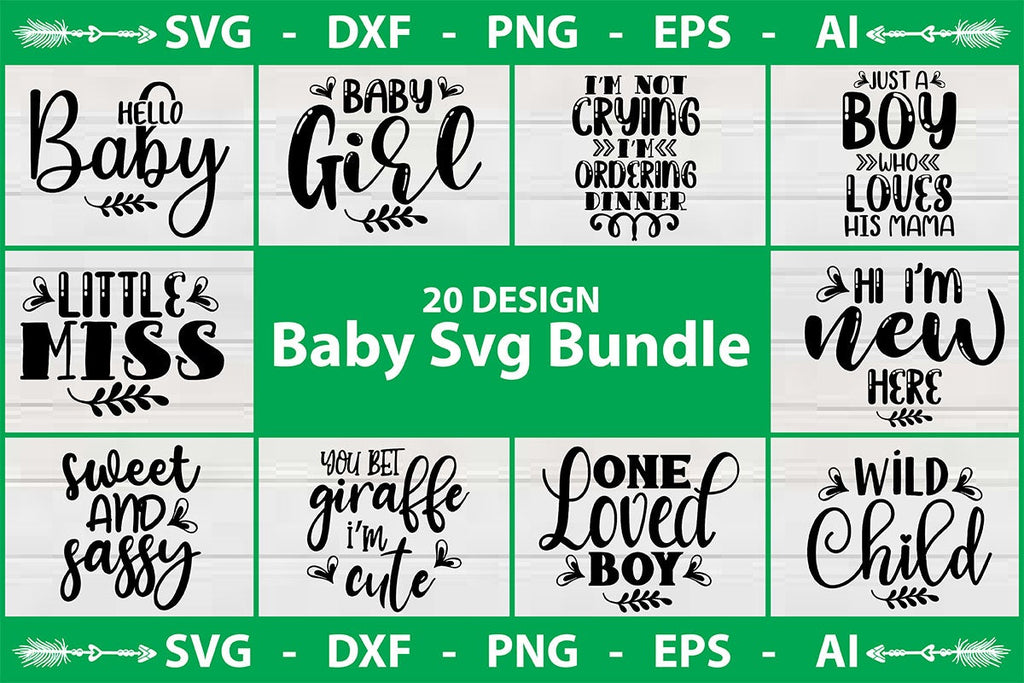 Baby Svg Design Bundle - So Fontsy