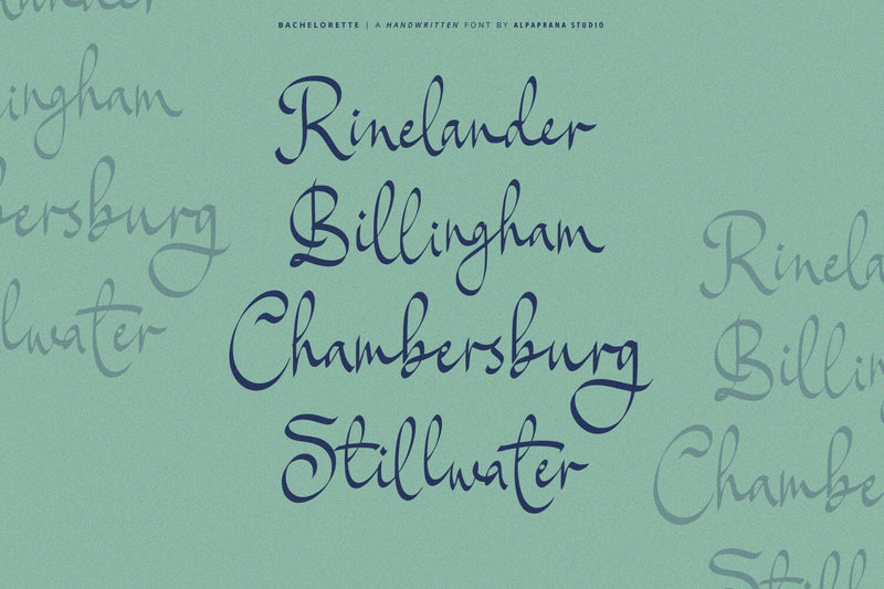 Bachelorette - Handwritten Font - So Fontsy