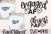 Bachelorette party shirts SVG, Engaged AF svg, Drunk AF svg - So Fontsy