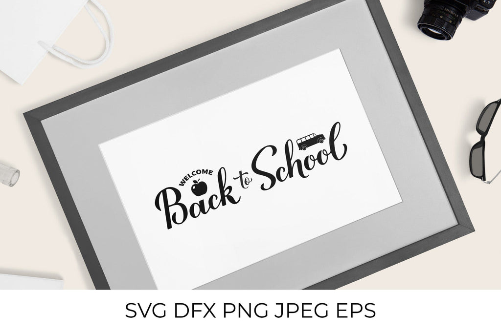 Back to school calligraphy. First day of school hand lettered SVG - So ...