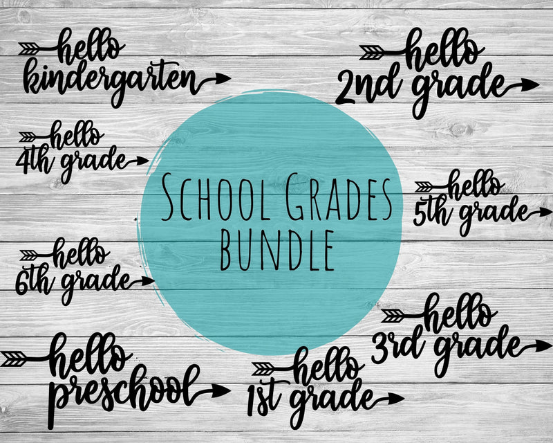 Back to school | School grades bundle - So Fontsy