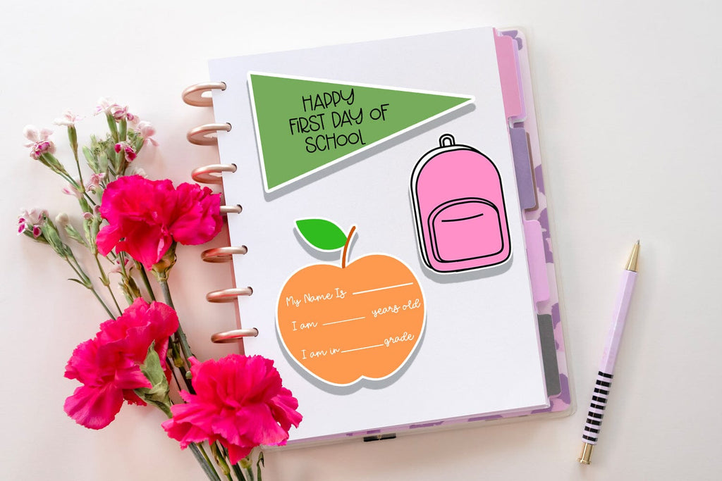 Back to School Stickers Bundle I First Day of School Stickers Bundle ...