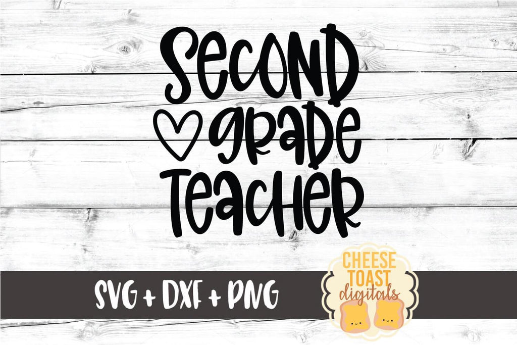 Back to School SVG | Second Grade Teacher - So Fontsy