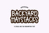 Backyard Haystacks Handwriting Font - So Fontsy